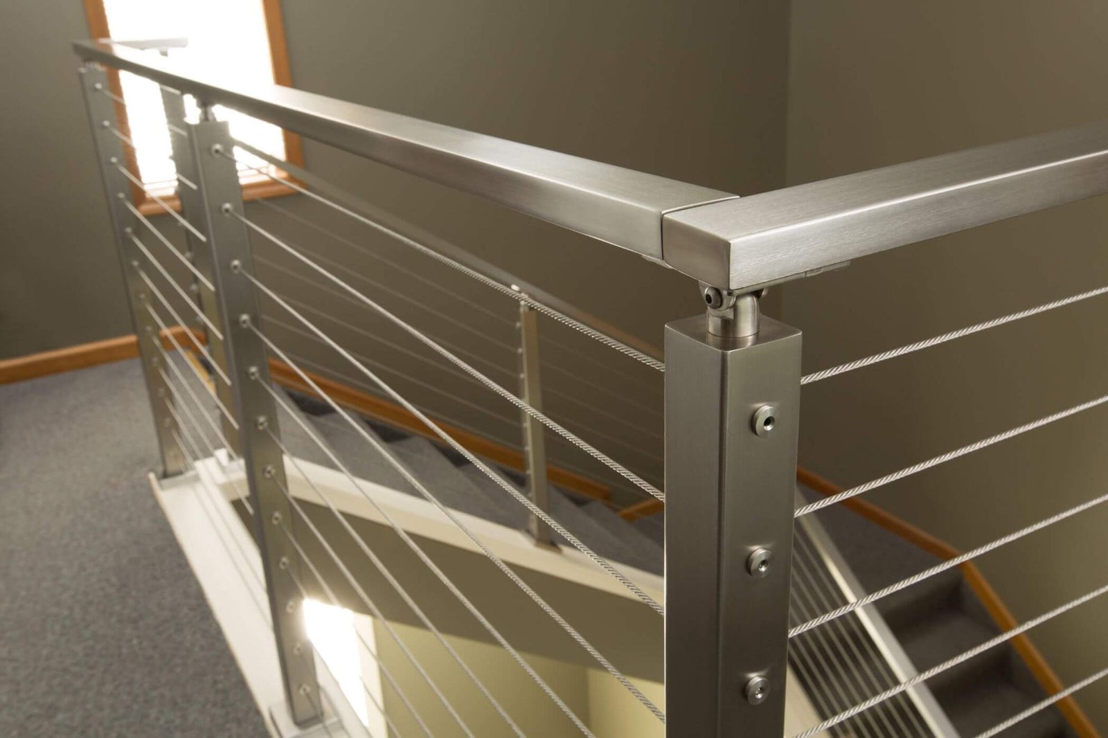 GRT Building - Staircase with Cable Railing Design Idea
